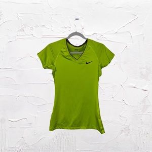 Nike | Tops | 32 Nike Pro Green Athletic Shirt | Poshmark